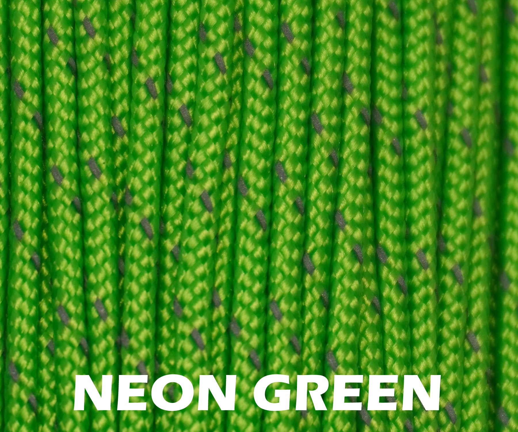 Reflective 95 Cord - Neon Green – BoredParacord.com