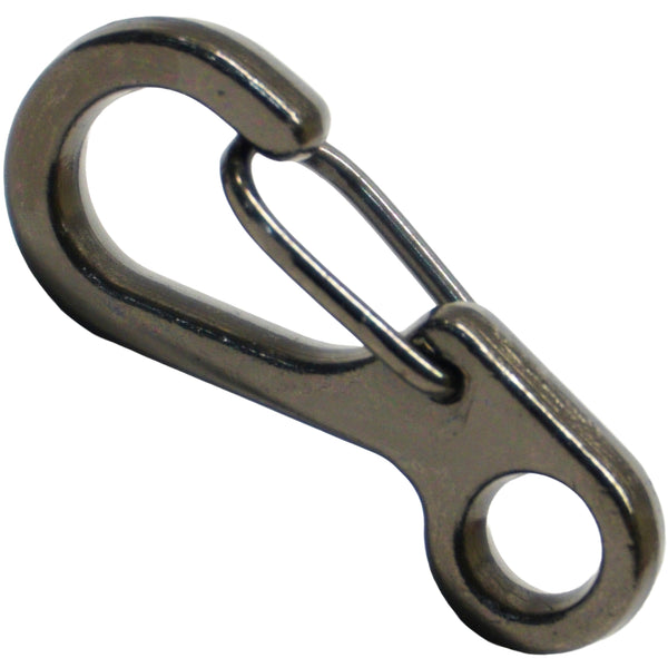 Gun Metal Single Hole Clip – BoredParacord.com