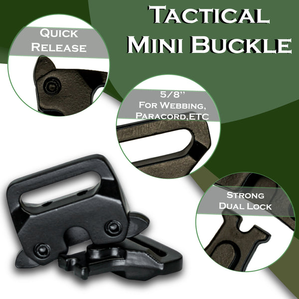 Mini Tactical Buckle – BoredParacord.com