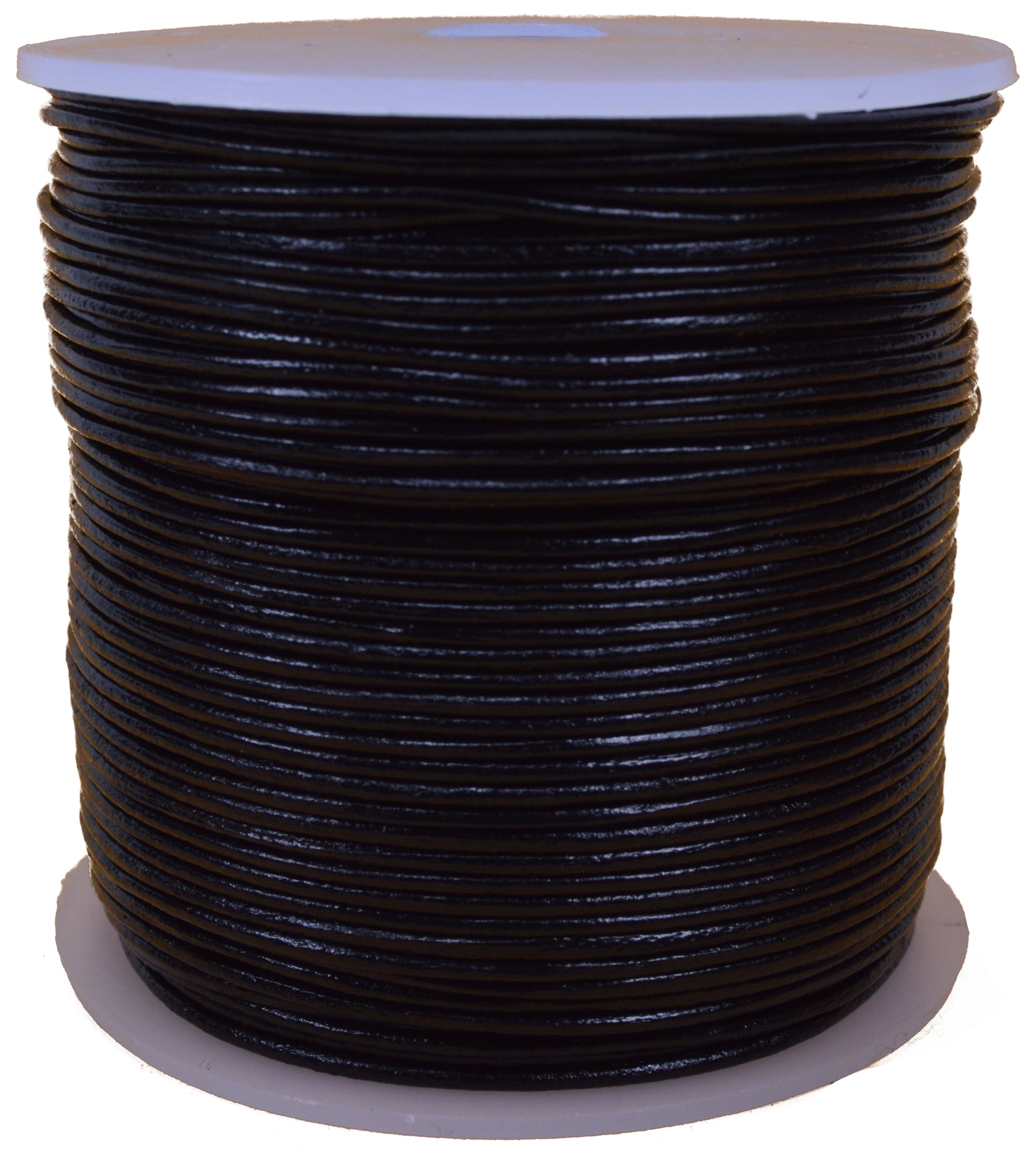 Black 1mm Leather Round Cord – BoredParacord.com