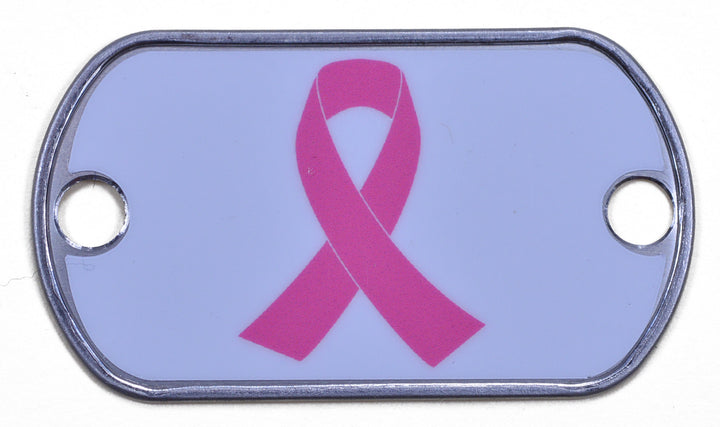 Breast Cancer Awareness Ribbon Dog Tag – BoredParacord.com