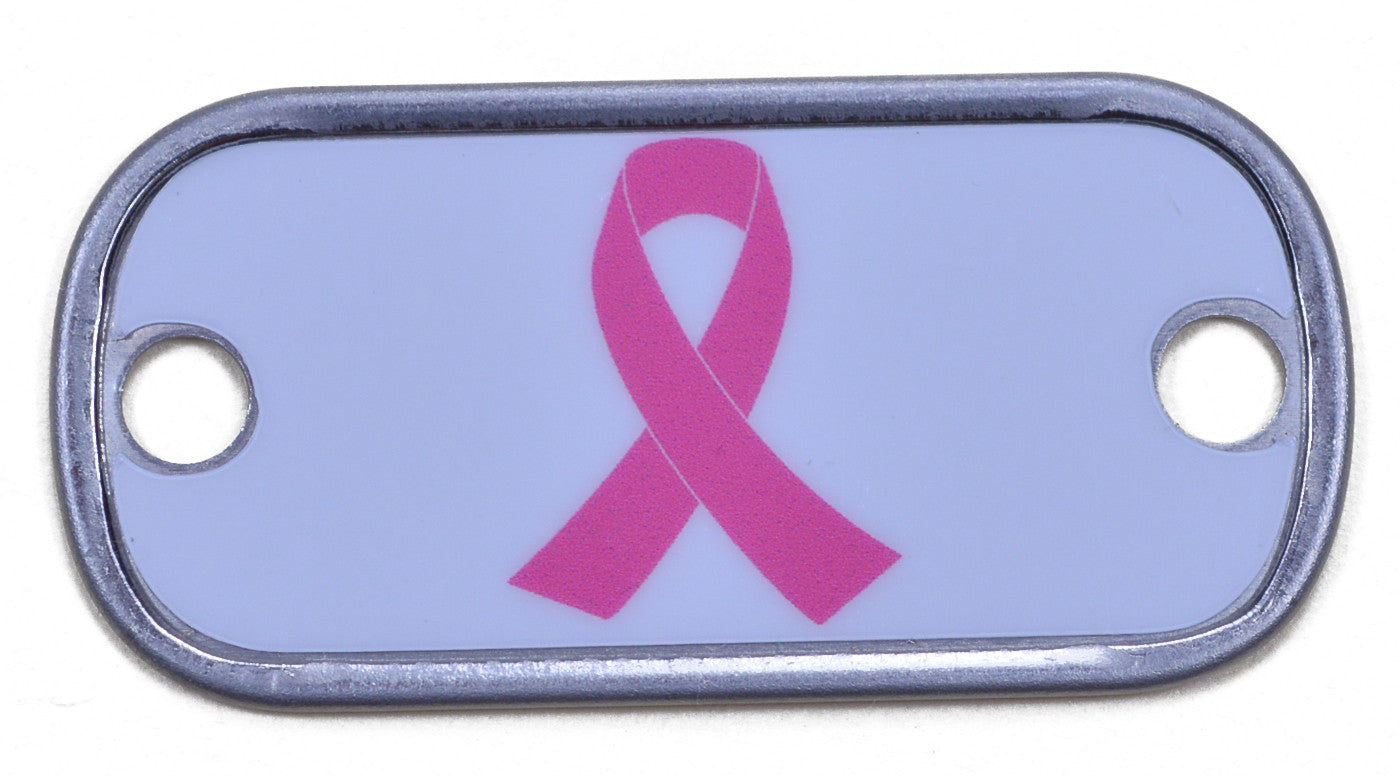 Breast Cancer Awareness Ribbon Dog Tag – BoredParacord.com