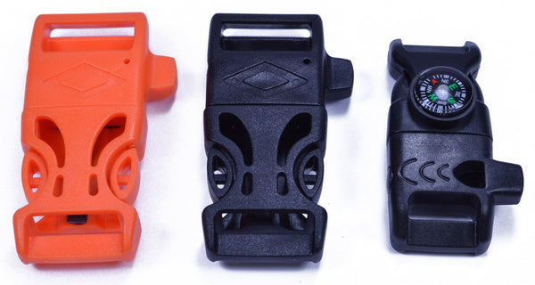 Fire Starter Whistle Buckle Kit – BoredParacord.com