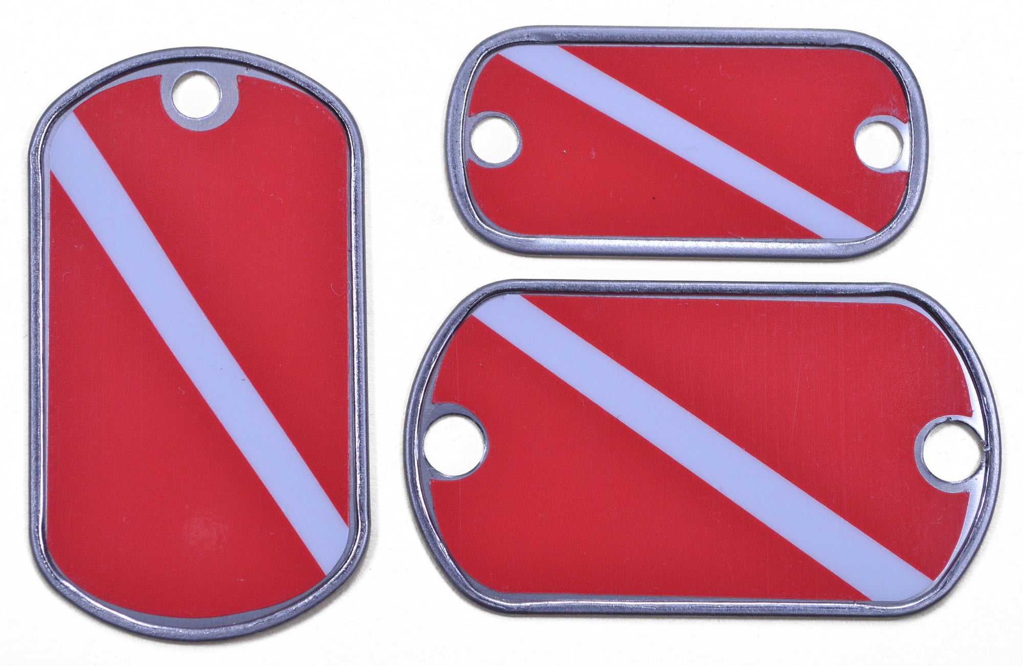Diver Flag Dog Tag – BoredParacord.com