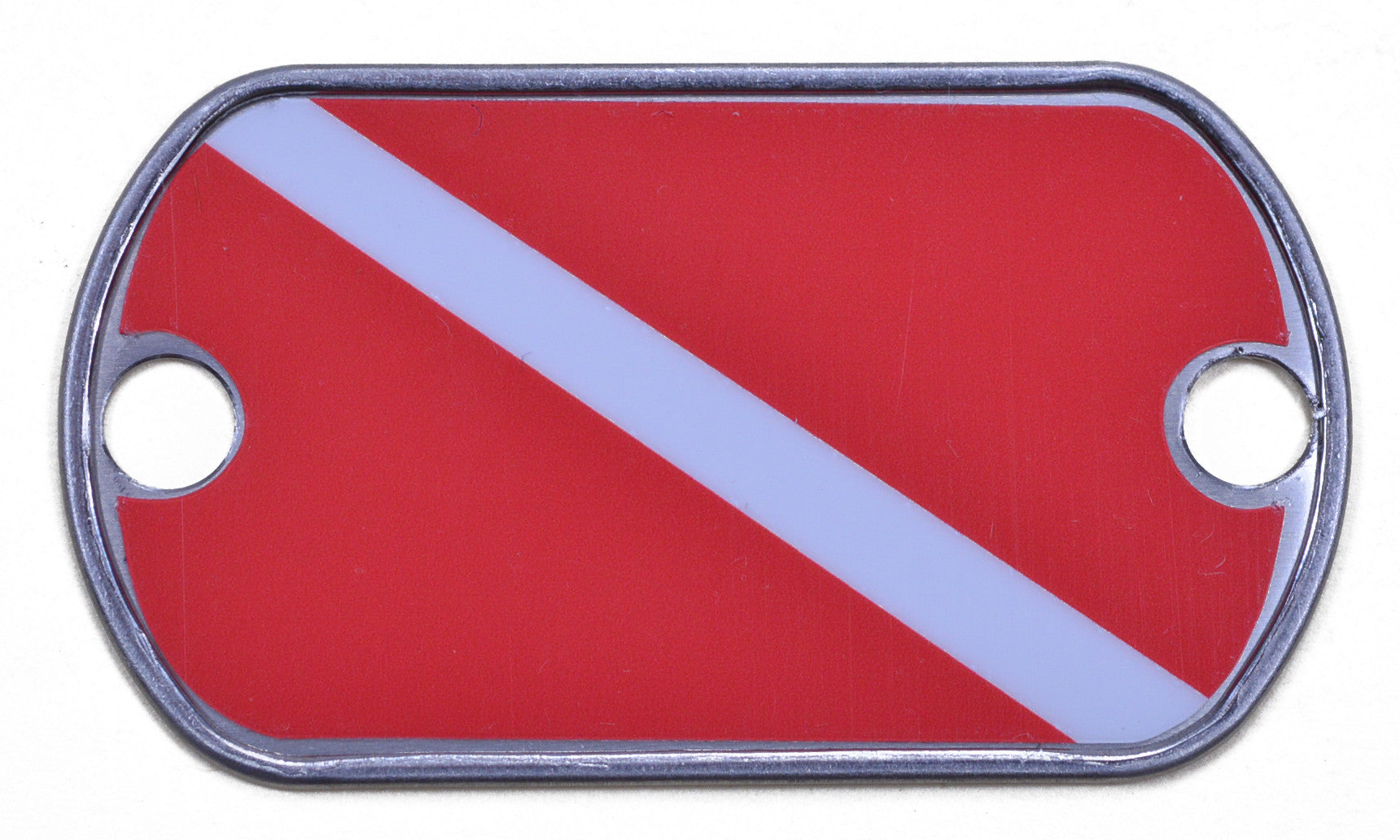Diver Flag Dog Tag – BoredParacord.com