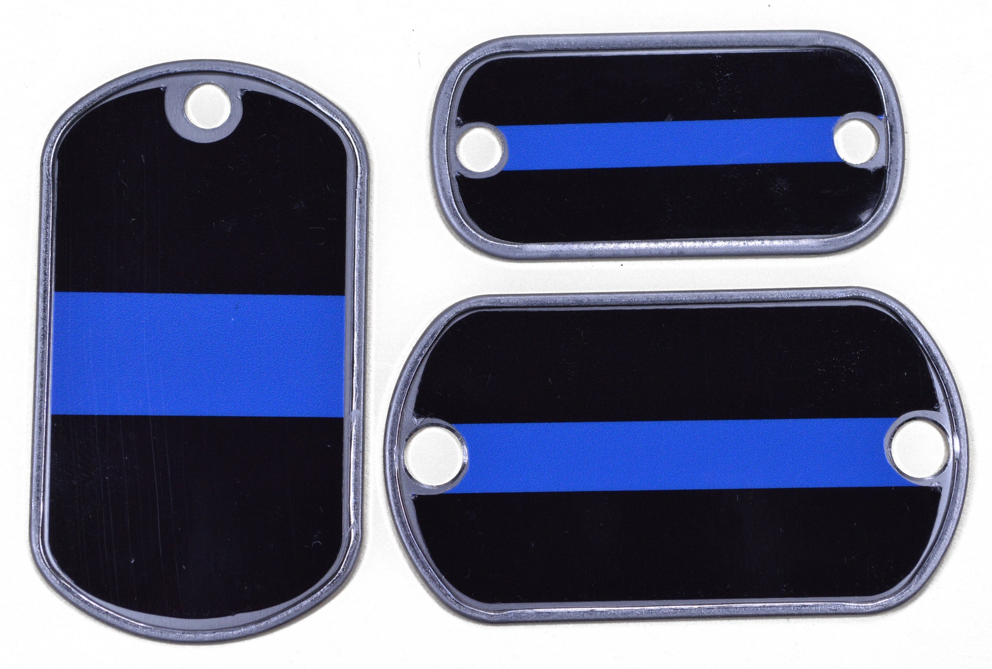 Thin Blue Line Dog Tag – BoredParacord.com