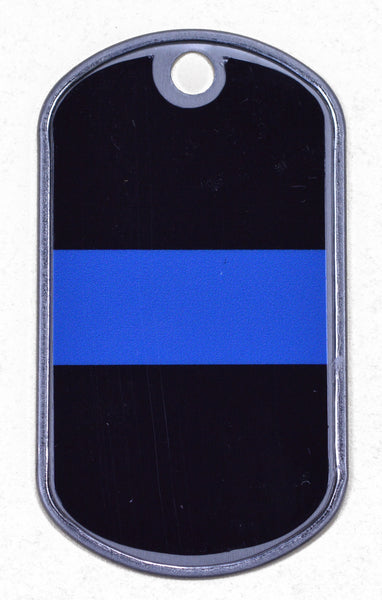 Thin Blue Line Dog Tag – BoredParacord.com