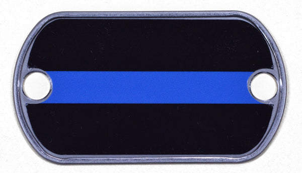 Thin Blue Line Dog Tag – BoredParacord.com