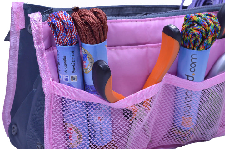 Gray and Pink Tool Pouch – BoredParacord.com