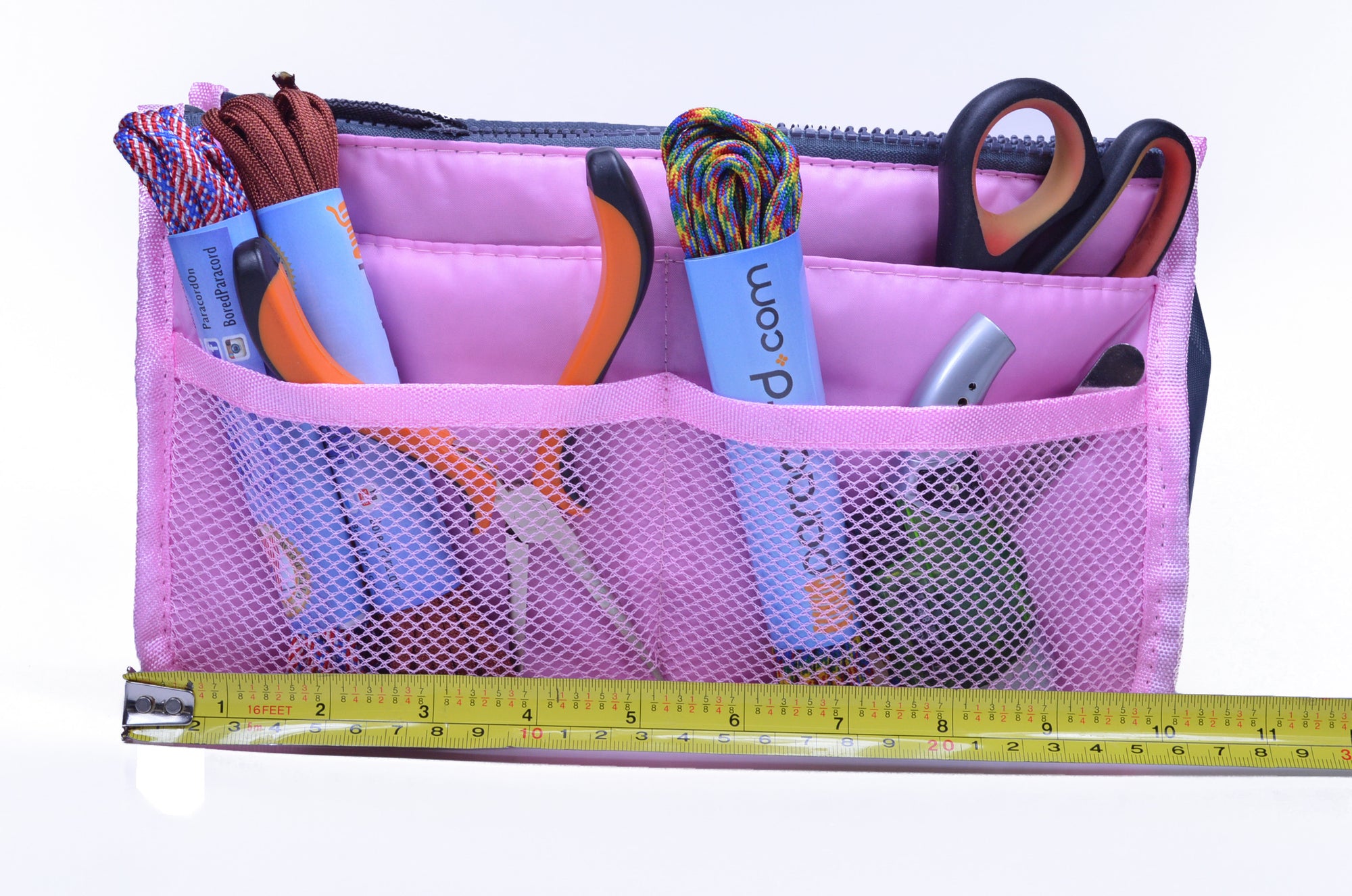 Gray and Pink Tool Pouch – BoredParacord.com