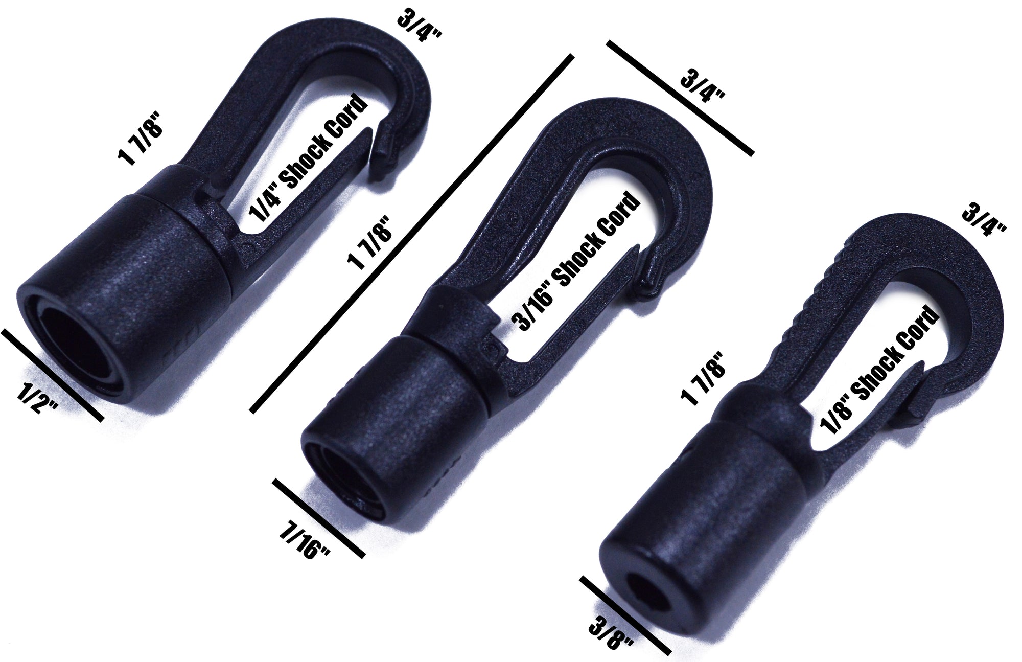 1/4" Shock Cord End Hooks – BoredParacord.com