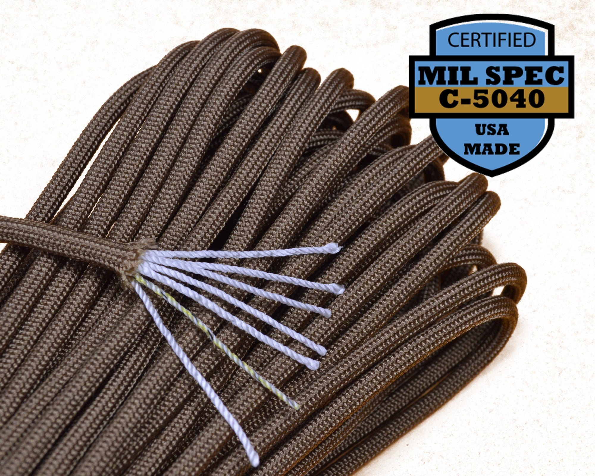REAL MILSPEC - Mil-Spec Coyote Brown Paracord - BoredParacord ...